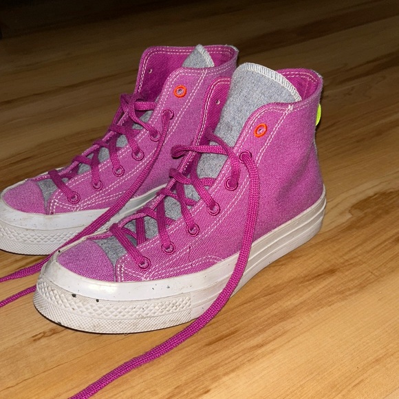 Converse | Shoes | Custom High Top Platform Converse | Poshmark